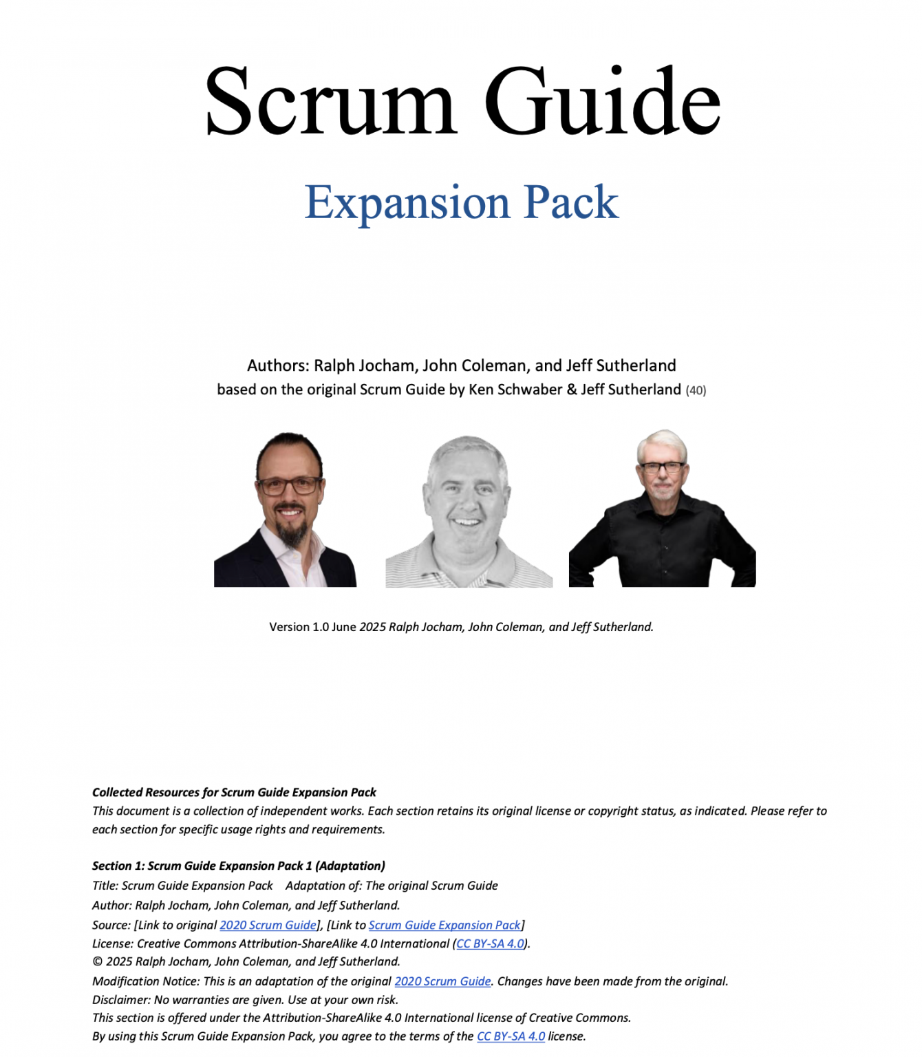 スクラムの進化は止まらない – ジェフ・サザーランド博士が「Scrum Guide Expansion Pack」に込めた想い - Scrum Inc. Japan # ...